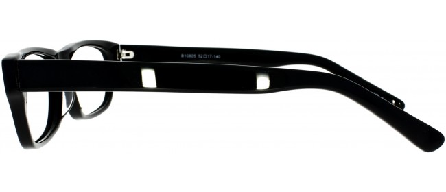 Typische Nerd-Brille in Schwarz-glänzend